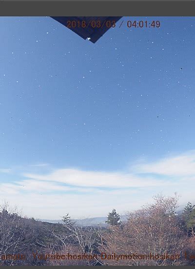 ライブカメラ 山添村神野山の星空夜景 星図参照