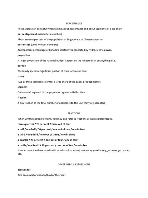 C1 Writing Charts Pdf Percentage Economies