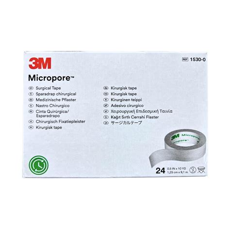 Micropore 1 2 C 24 Rollos Cinta Adhesiva Microporosa 15300 3m