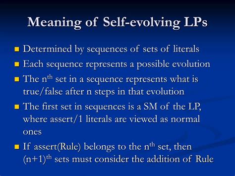 ppt logic programming for evolving agents powerpoint presentation
