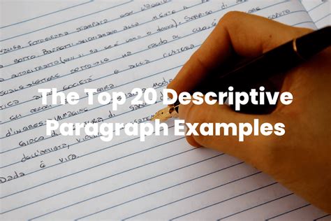 The Top 20 Descriptive Paragraph Examples The Teaching Couple
