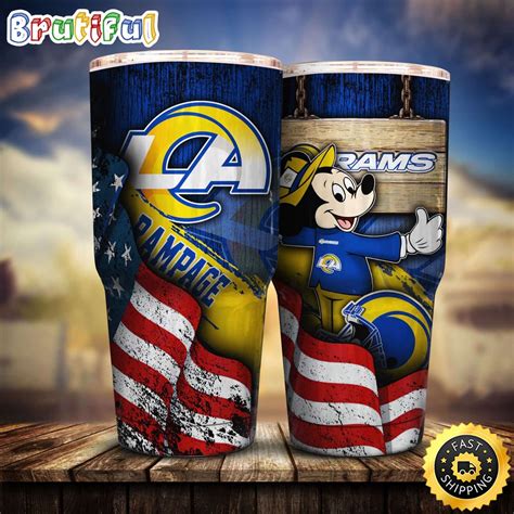 Nfl Los Angeles Rams Tumbler Mickey Mouse Tumbler For Fans
