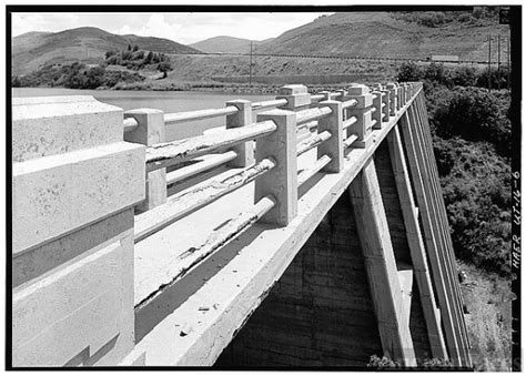 6 Detail Of Concrete Railing Across Top Of Dam