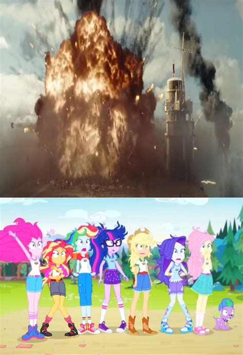 Mlp Eg Reaction To The Kagas Explosion By Bvega41 On Deviantart