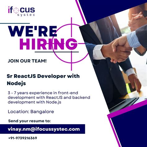 Ifocus Systec India Private Limited On Linkedin Hiring Qualifications Ifocussystec