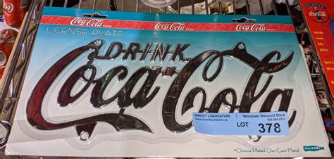 Coca Cola License Plate Topper