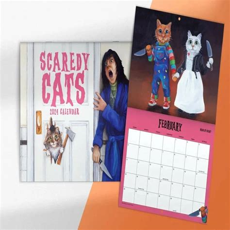 Scaredy Cats Calendario Mensual 2024 Aprox Calendario Mensual De La Pel