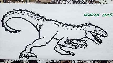 Dibujos Para Colorear De Jurassic World Indominus Rex Tanke Hallisar