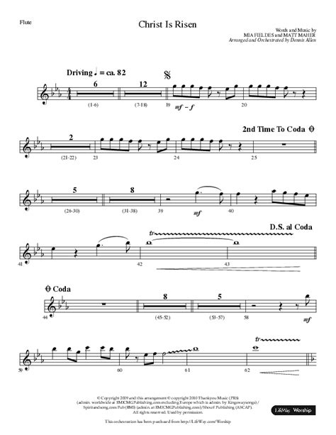 Christ Is Risen Choral Anthem Satb Flute Sheet Music Pdf Lifeway