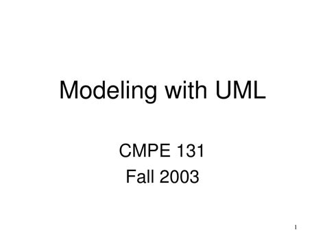 PPT Modeling With UML PowerPoint Presentation Free Download ID