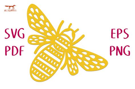 Honey Bee Papercut Svg Cut File Graphic By Nic Squirrell · Creative Fabrica