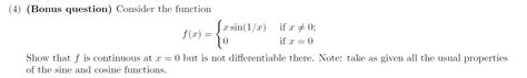 Solved Consider The Function F X Xsin X If X Chegg