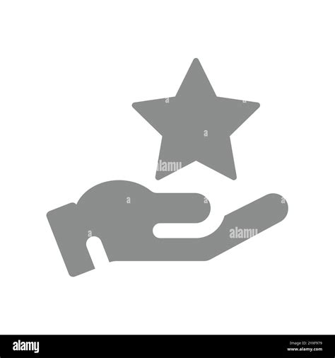 Rating And Voting Vector Icon Star Feedback With Hand Customer Satisfaction Stock Vector Image