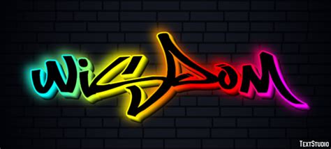Wisdom Graffiti Style Text Effect Generator