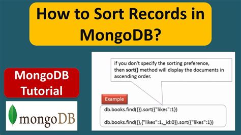 How To Sort Records In Mongodb Mongodb Tutorial For Beginners Youtube