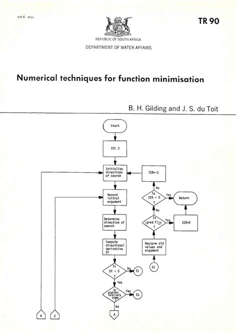 Pdf Numerical Techniques For Function Minimisation