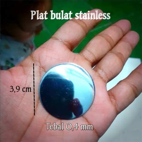 Jual Plat Pin Bulat Lingkaran Stainless Tutup Pipa 1 5 Inci Hiasan
