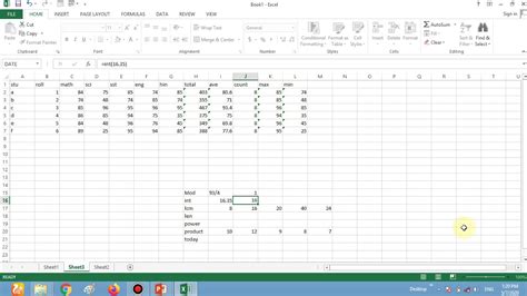 Cl Vi Computer Ch 04formula And Function In Msexcelpart 2 Youtube