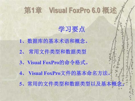 Ppt Visual Foxpro 6 0 程序设计教程 Powerpoint Presentation Free Download Id 4762835