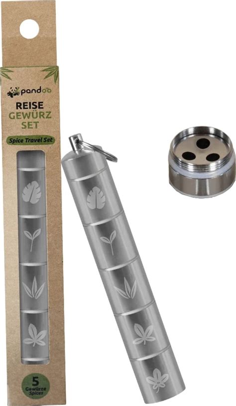 pandoo Set à Épices de Voyage + Épices Incluses, 1 kit - Ecosplendo