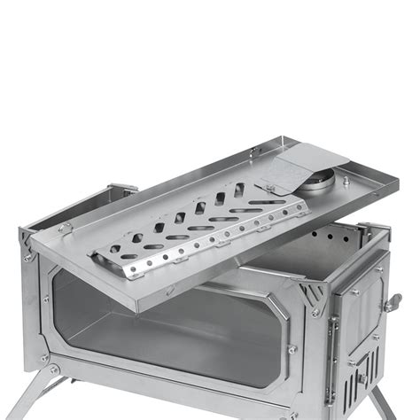 T Brick Titanium Stove Fastfold Titanium Tent Wood Stove For Camping