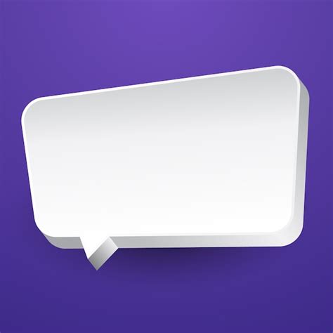 Premium Vector White Speech Bubbles 3d Chat Icons