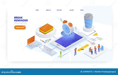 Clock Mobile App Concept Ui Design Day And Night Clock User Interface Time Vector Widget Design