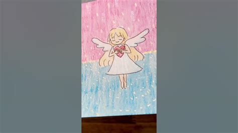 橋渡しの天使 イラスト 絵 天使 エンジェル ピンク 水色 芸術 美術 Youtube