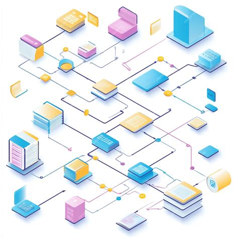 A Digital Flowchart Of Database Lifecycle Management From Creation To