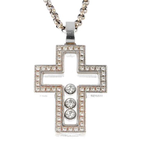 Chopard An 18ct Gold Happy Diamonds Cross Pendant
