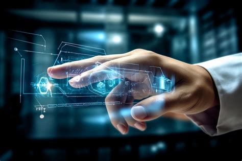 Premium Ai Image A Hand Is Pressing A Button On A Touch Screen With A