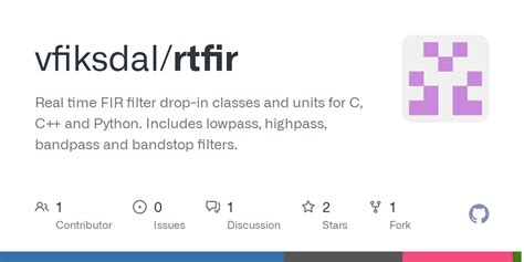 Github Vfiksdalrtfir Real Time Fir Filter Drop In Classes And Units For C C And Python