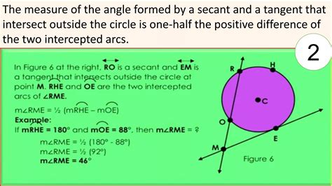 Theorems On Tangents Secants And Segments Of A Circles 1pptx