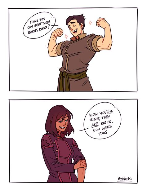 Korra And Bolin Avatar Legends And 1 More Drawn By Pockicchi Danbooru