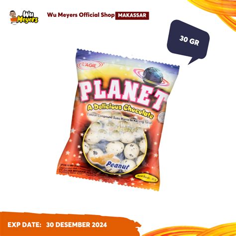 Jual Lagie Coklat Planet Cokelat Compound Susu Manis Isi Kacang Tanah