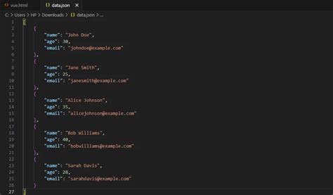 output of vue js create csv file by user input danatec