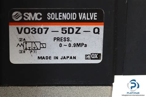 Smc Vg342 5dz 06fa Q Single Solenoid Valve Platinum International