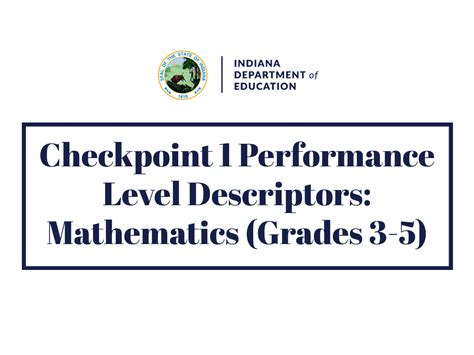 Learning Lab Checkpoint 1 Pld Map Math Grades 3 5