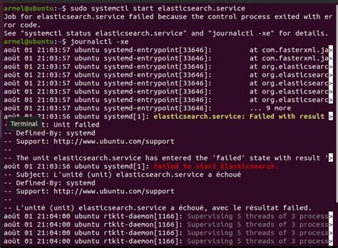 Job For Rvice Failed Because The Control Process Exited
