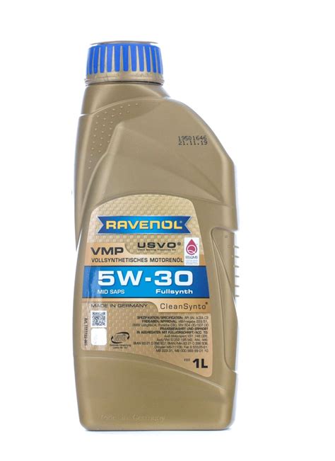 Motoröl RAVENOL VMP 5W30 1l BMW Longlife-04 MB 229.51, 1111122-001-01 ...