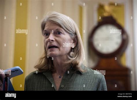 Sen Lisa Murkowski R Alaska Speaks With Reporters At The Us