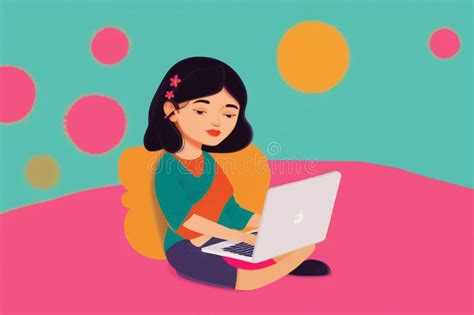 An Indian Woman Working On Laptop Empowering Success Journey Of An Indian Woman In Digital