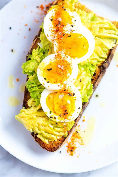 Easy Avocado Toast With Egg Karinokada
