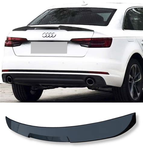 Audi A4 B9 Saloon Rear Boot Trunk Spoiler New M4 Style Gloss Black 2016