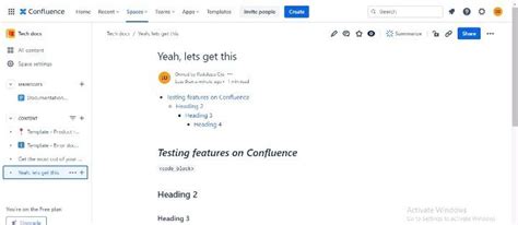 Learned About Confluence For Project Documentation Ifedolapo Ojo