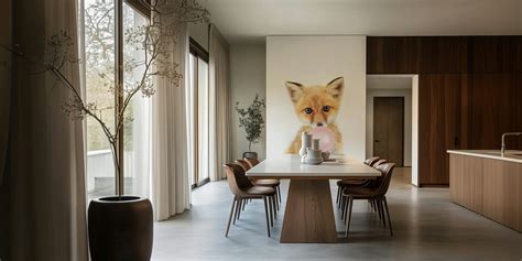 Bubble Gum Fox Wallpaper