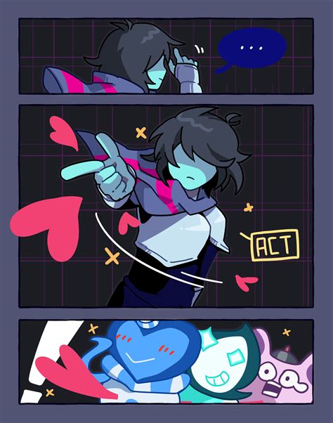 Act Kris Deltarune By N3ss Pixiv イラスト かわいいイラスト キャラクターデザイン