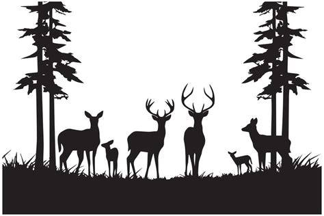 Deer Scene Vector Art Icons And Graphics For Free Download