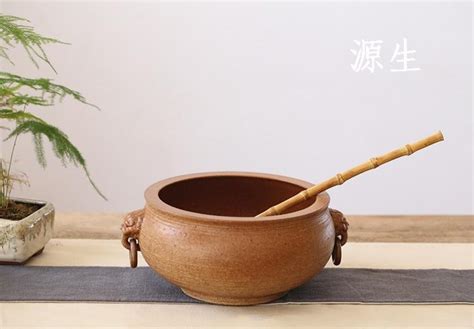 粗陶狮头水盂 水盂 中国古风图片大全 古风家