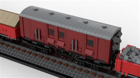 Lego Moc Railway Mail Van By Amacdonald43 Rebrickable Build With Lego